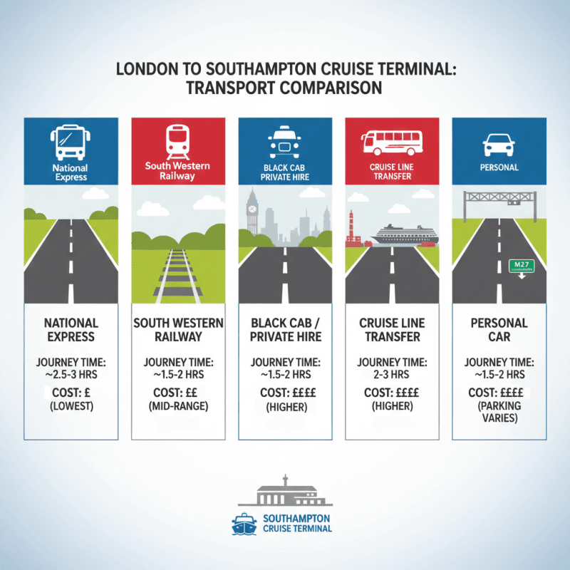 What is the cheapest way to get from London to Southampton cruise ...